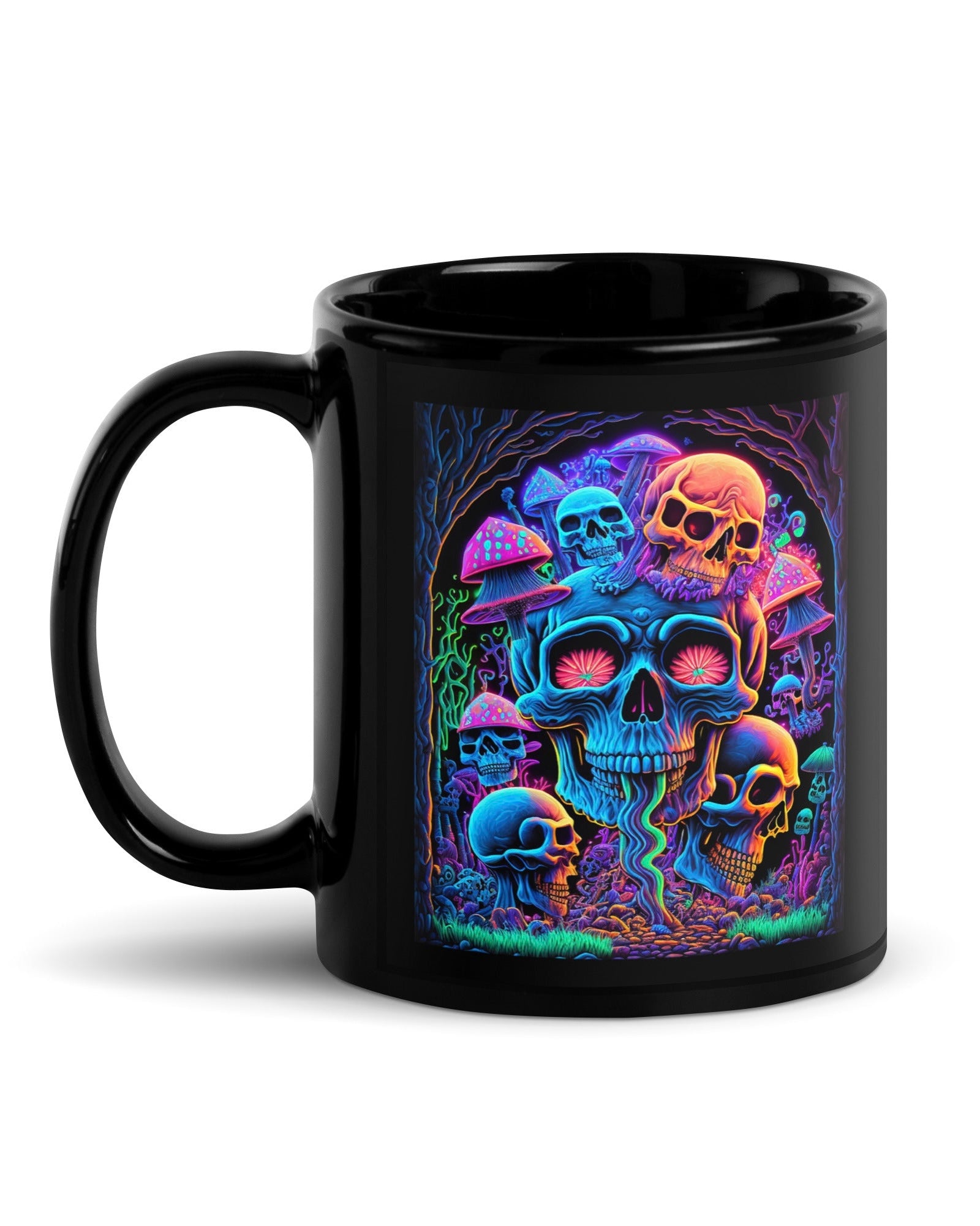 Psychedelic Skull Sanctuary Mug - Skull Mug - Raver Mug