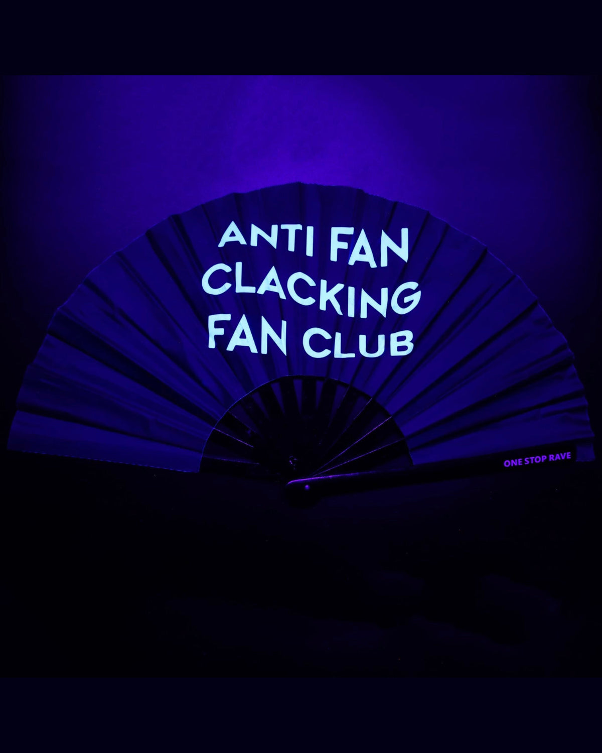 Anti Fan Clacking Fan Club Hand Fan | Festival Hand Fan - Rave Hand Fan