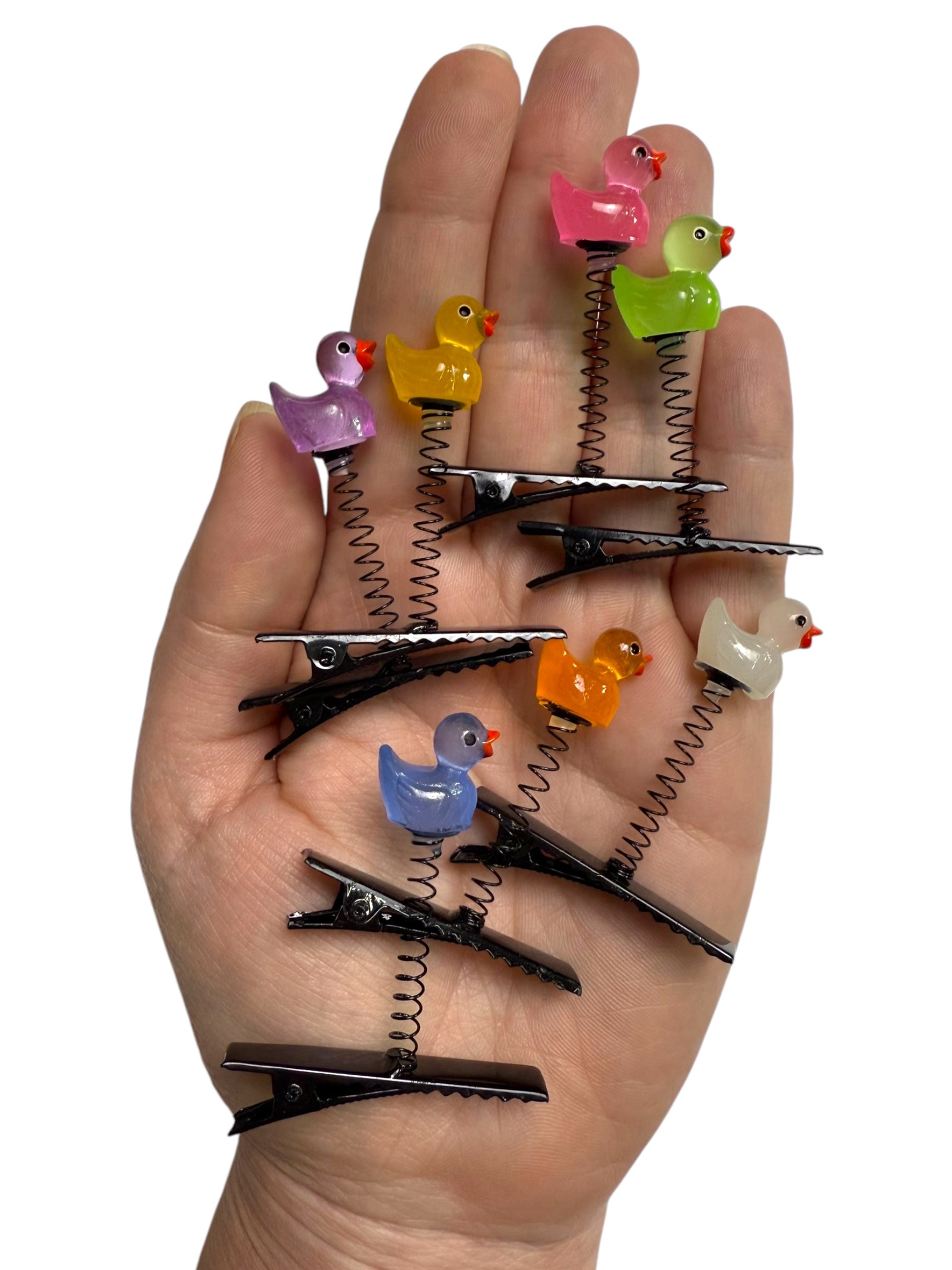 Glow In The Dark Duck Assorted Sprout Clips 7-PC Set | Rave Sprouts