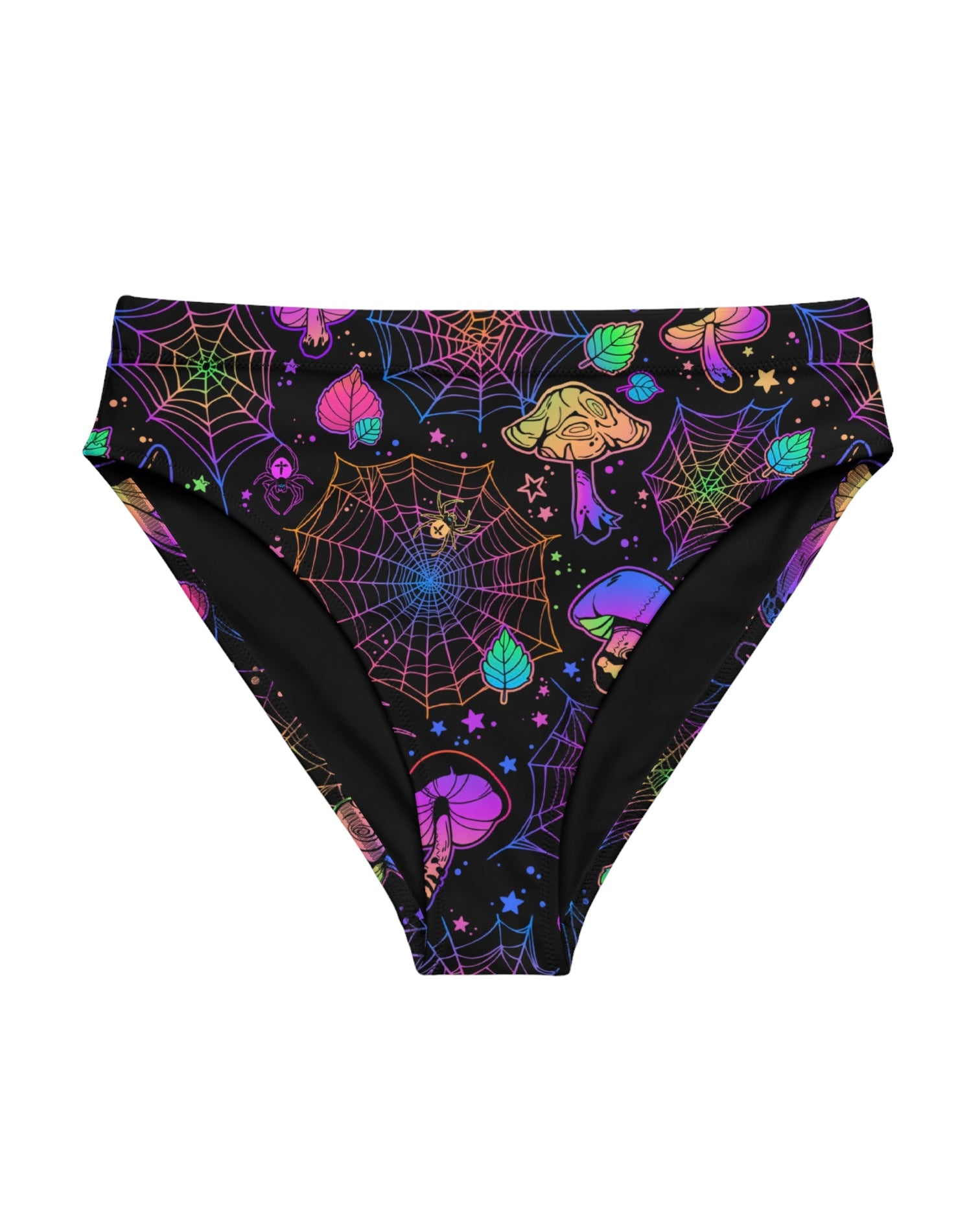 Spider Mushies High-Waisted Rave Bottoms | Halloween Festival Bikini ...