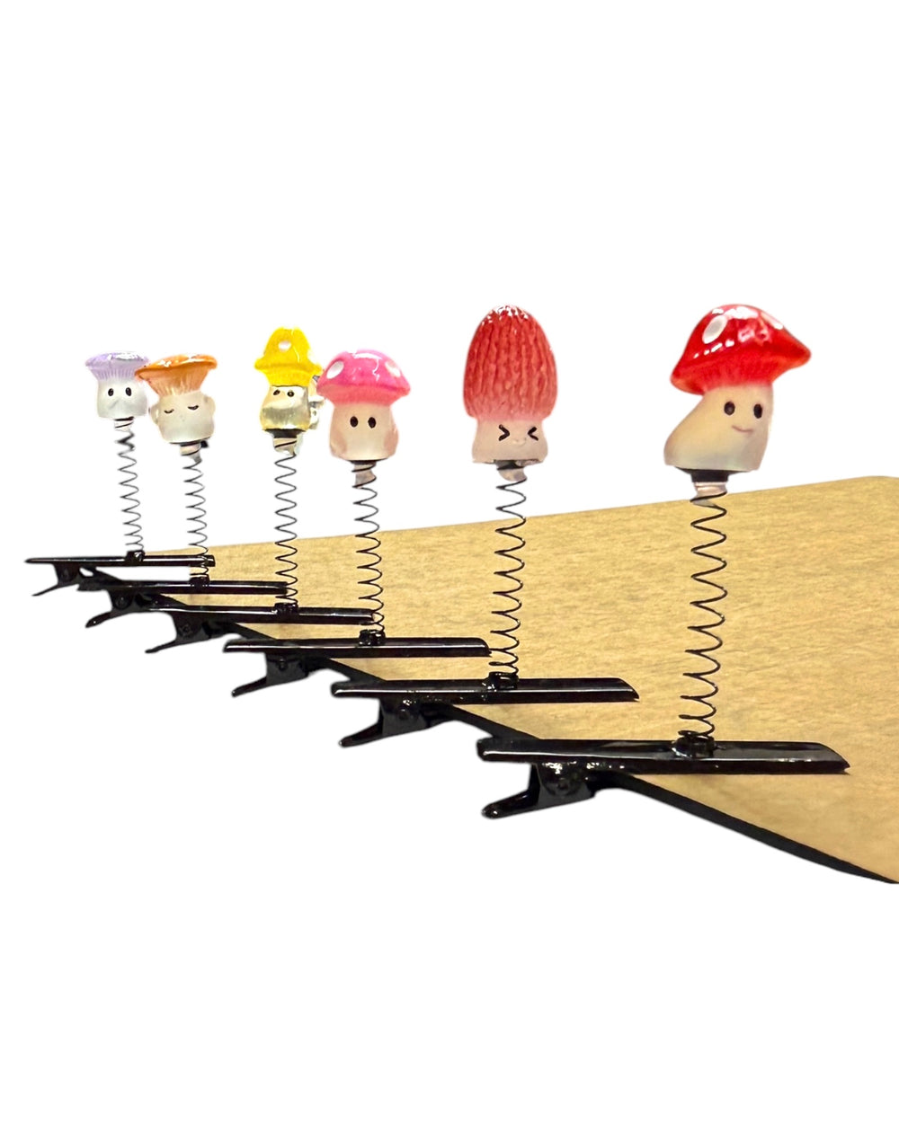 Happy Shrooms Glow in the Dark Sprout Clips | Rave Trinkets | Gifts