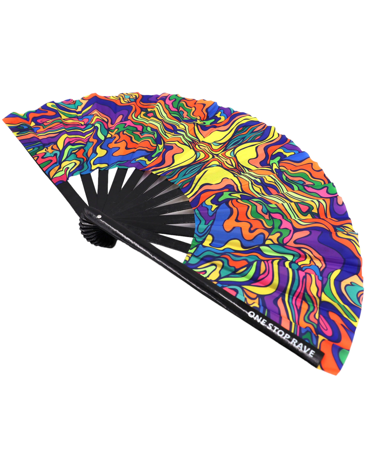 Kaleidoscope Hand Fan | Festival Hand Fan - Rave Hand Fan