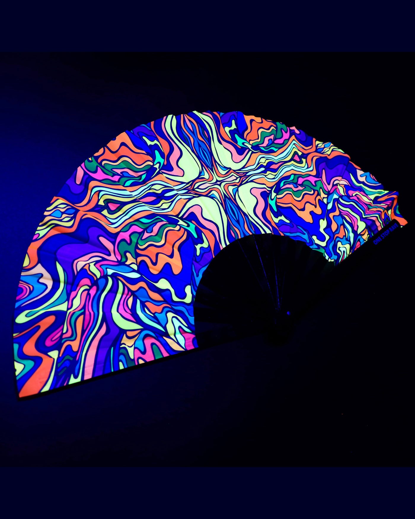 Kaleidoscope Hand Fan | Festival Hand Fan - Rave Hand Fan