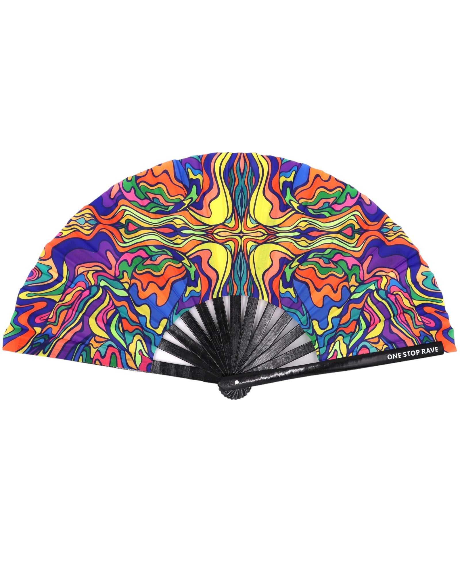 Kaleidoscope Hand Fan | Festival Hand Fan - Rave Hand Fan