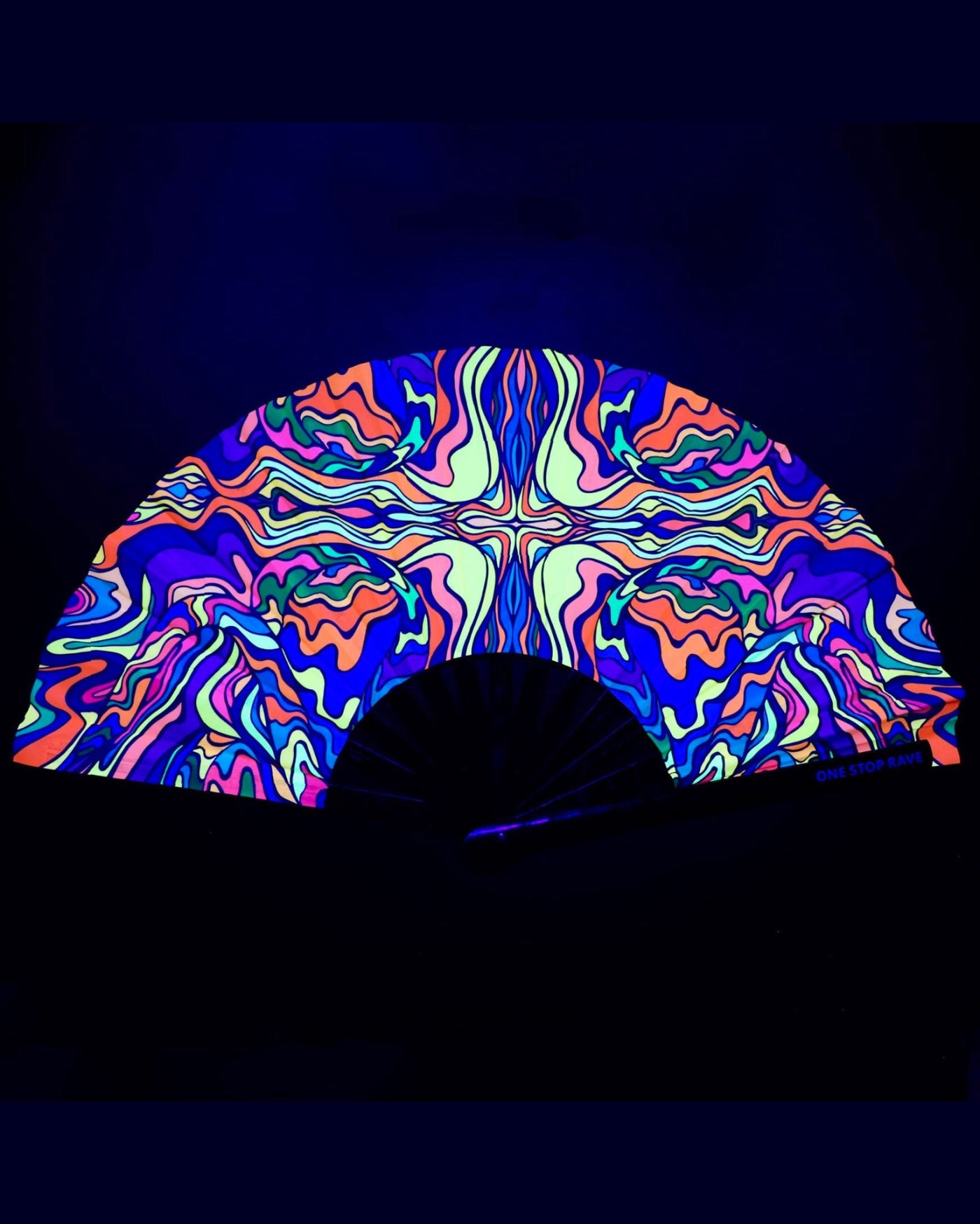 Kaleidoscope Hand Fan | Festival Hand Fan - Rave Hand Fan