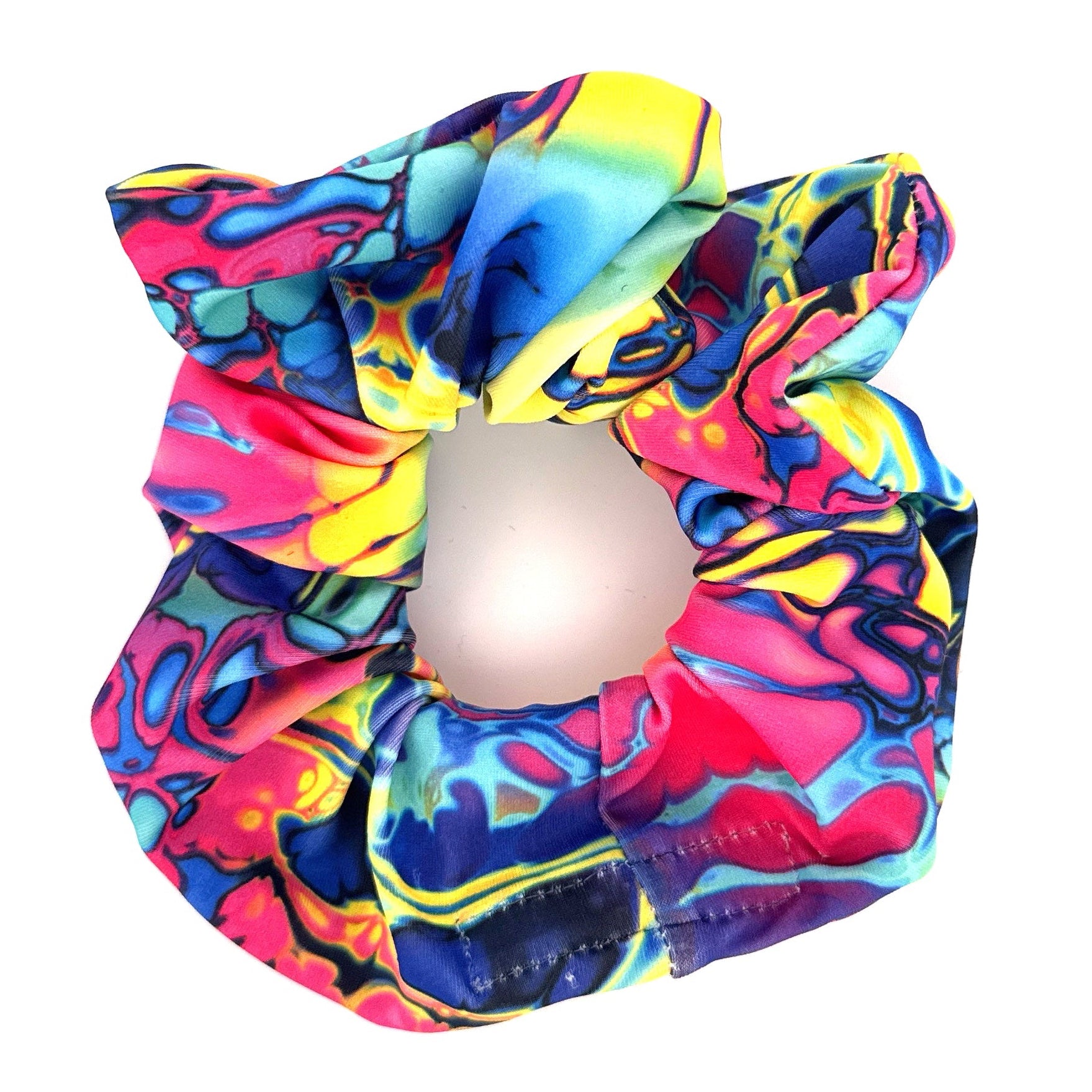 Lava Lamp Stash Scrunchie | Rave Scrunchie with Hidden Pocket