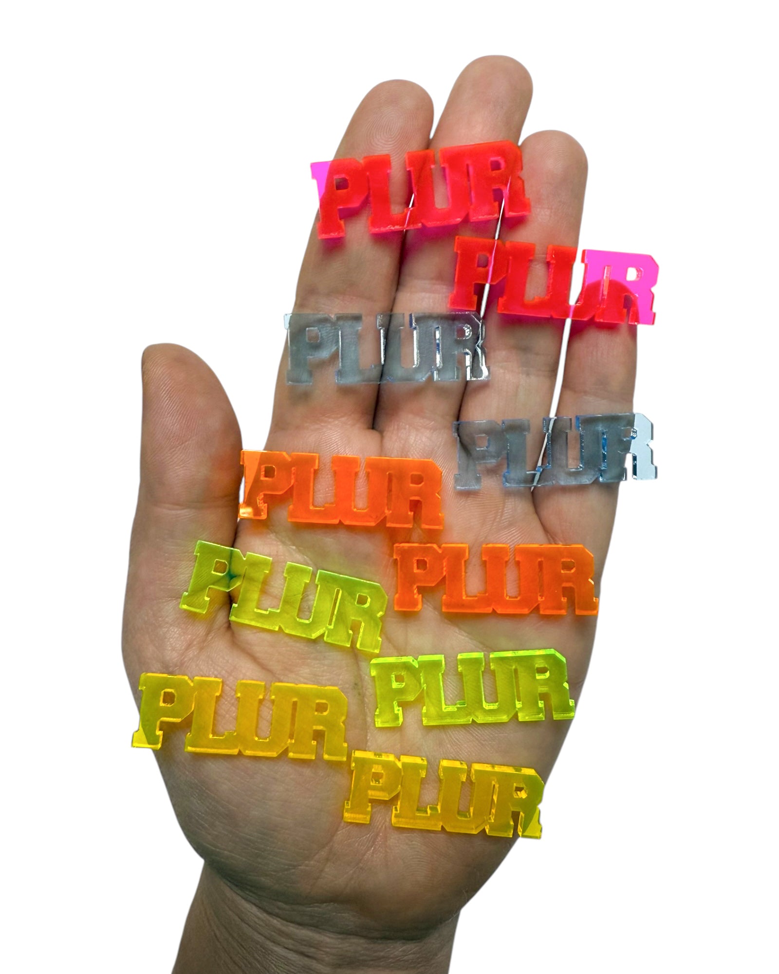 PLURs to Give | Blacklight Reactive Festival Trinkets | Rave Gifts