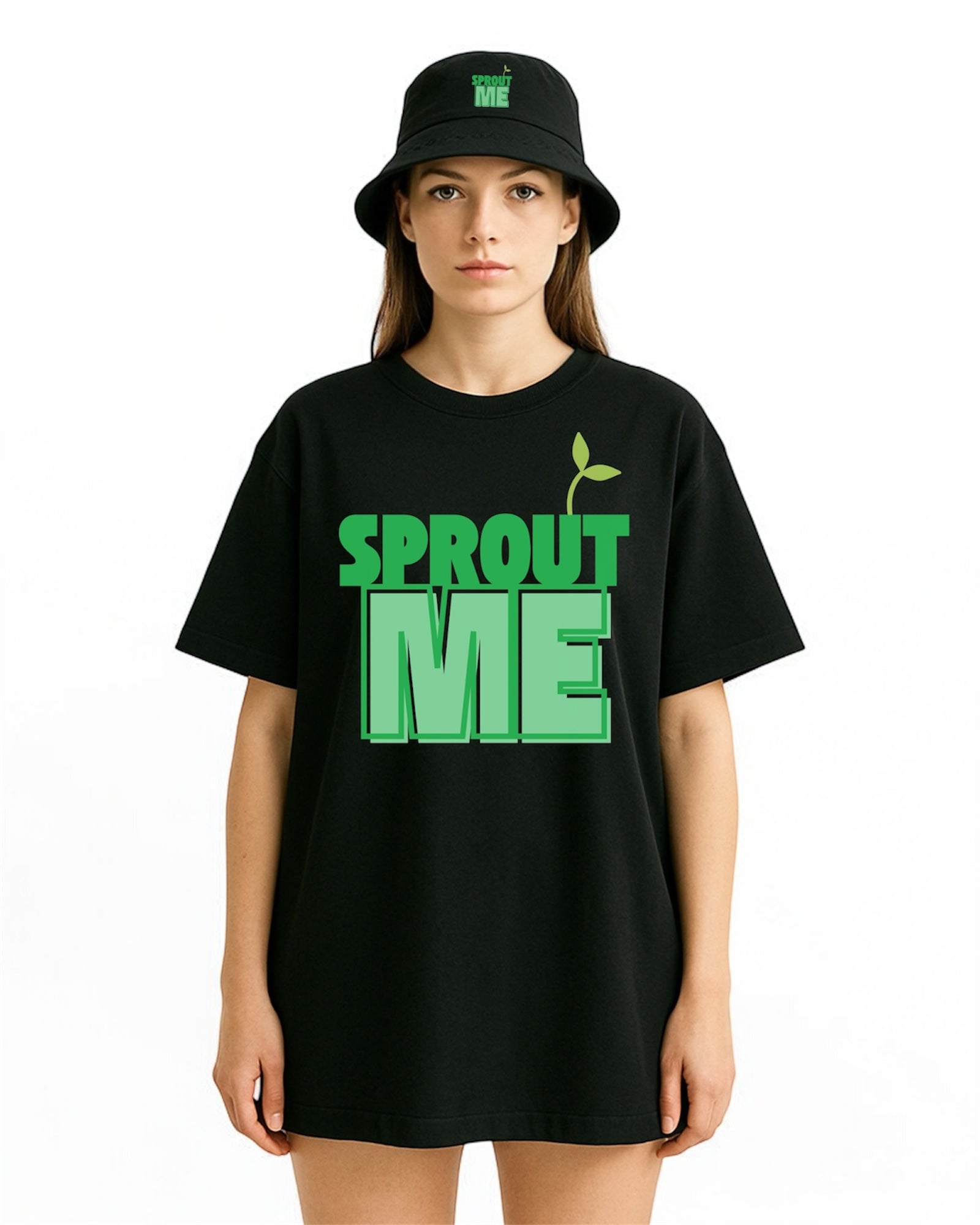 Sprout Me 100% Cotton Heavyweight Tee | Oversized Rave T-Shirt