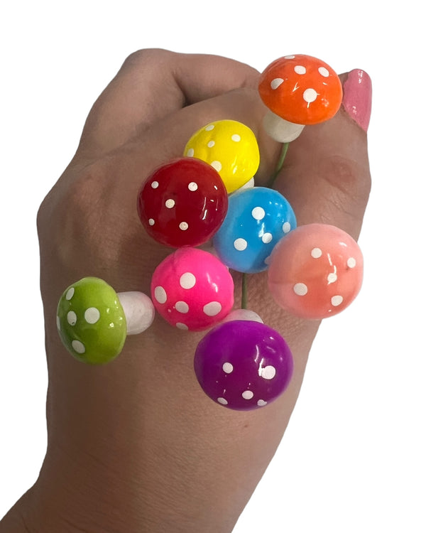 Mushroom Sprout Clips 8-PC Set | Rave Trinkets | Sprouts For Raves