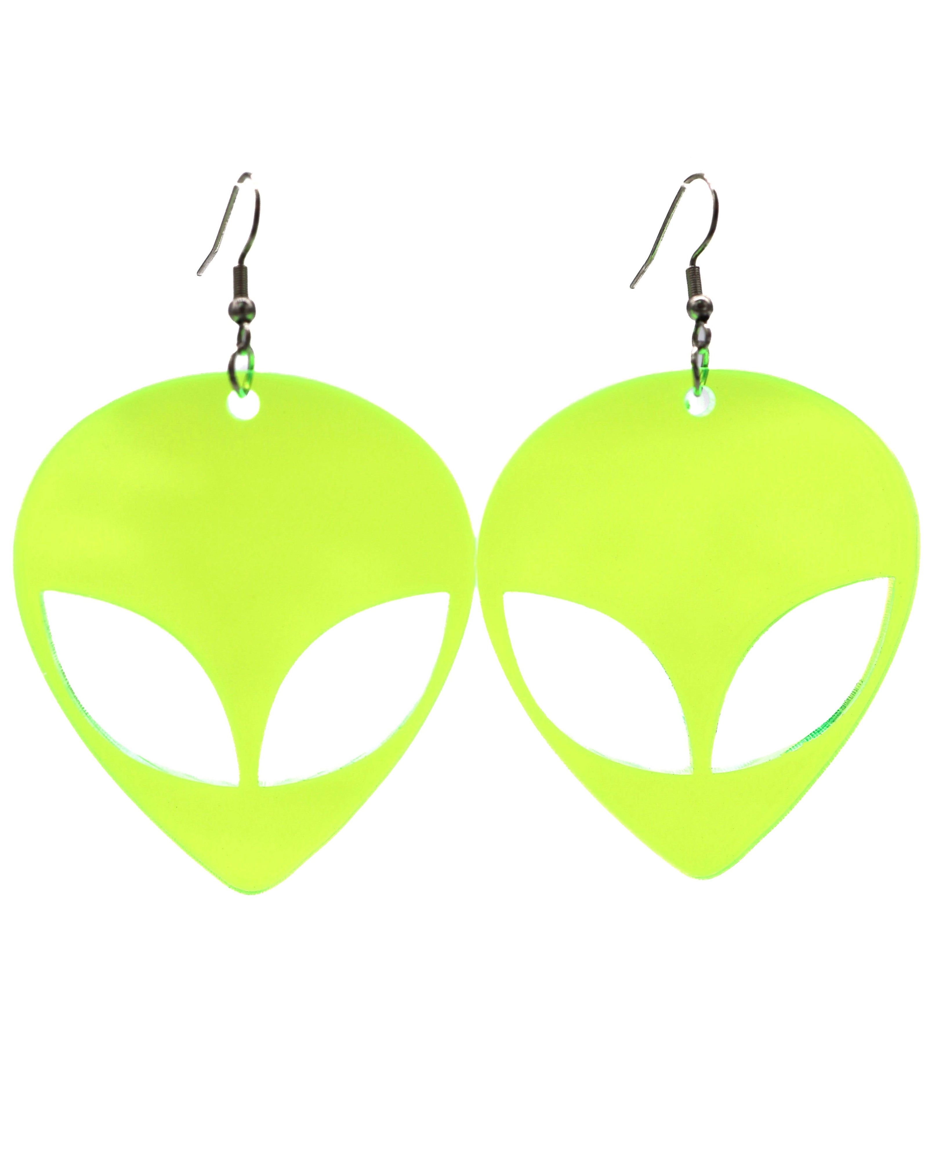 Alien Head Earrings