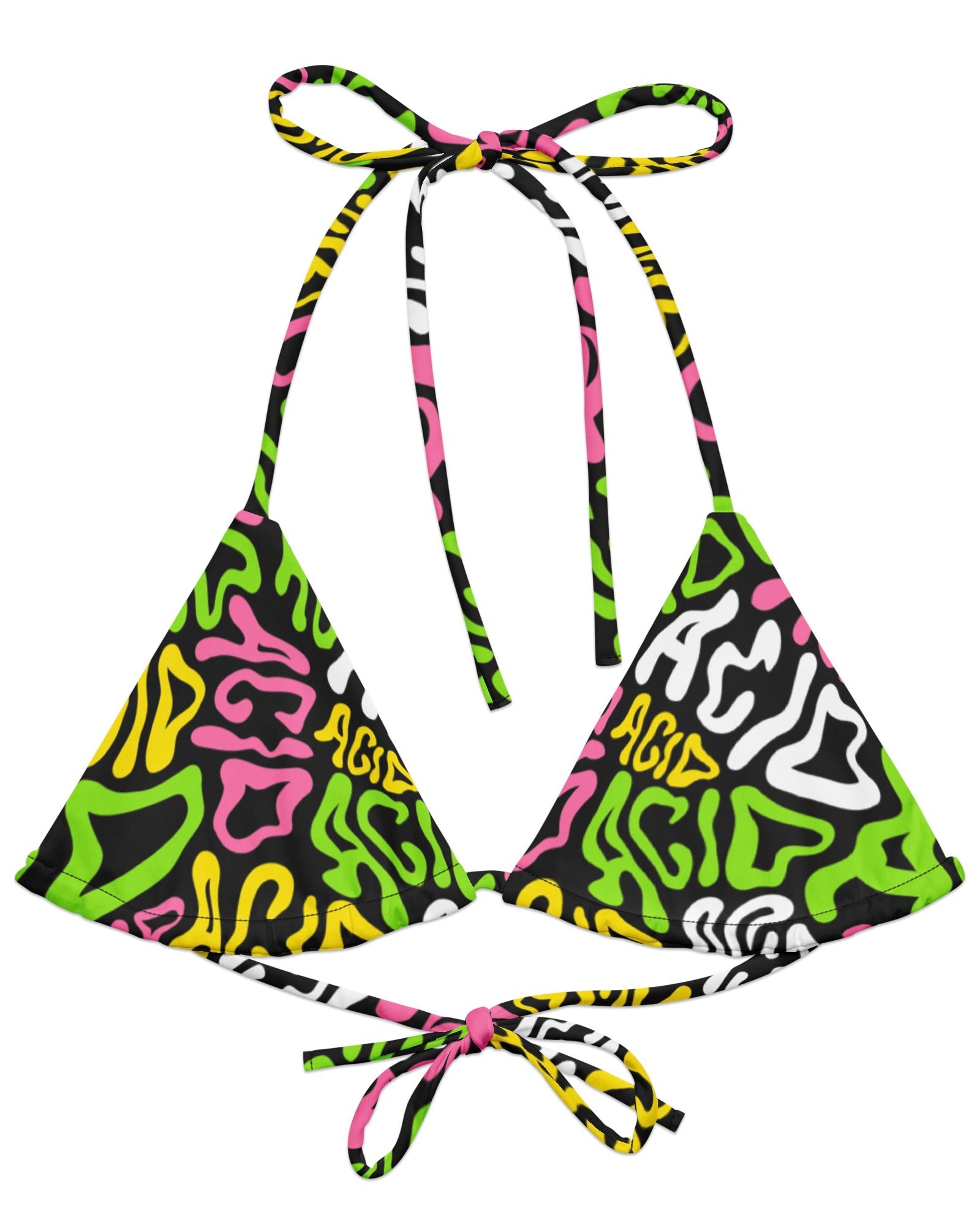 Candy Acid Triangle Top | Trippy Melting Design