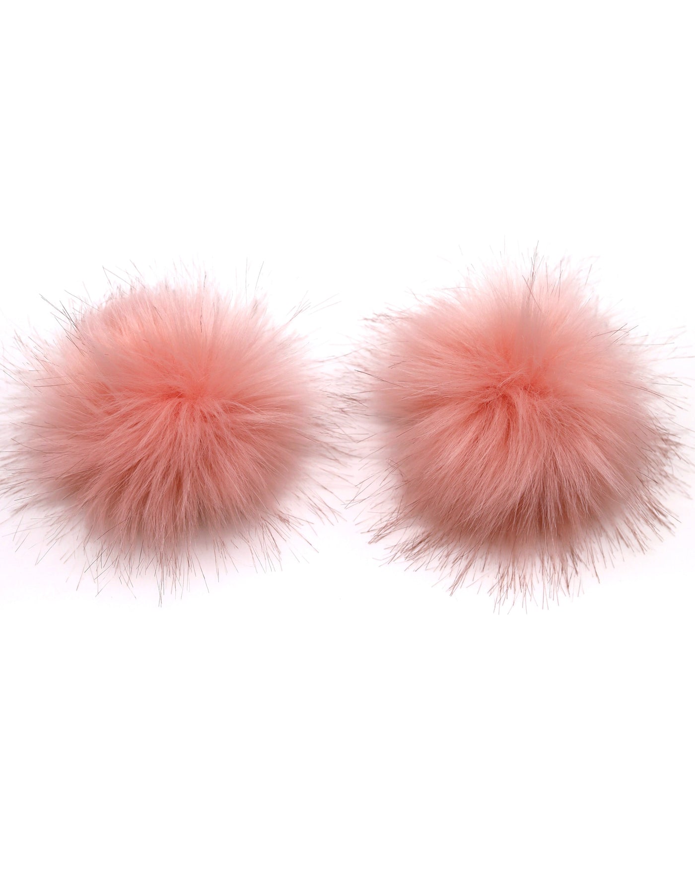 Peach Space Bunz Faux Fur Hair Clips | Rave Hair Accessories
