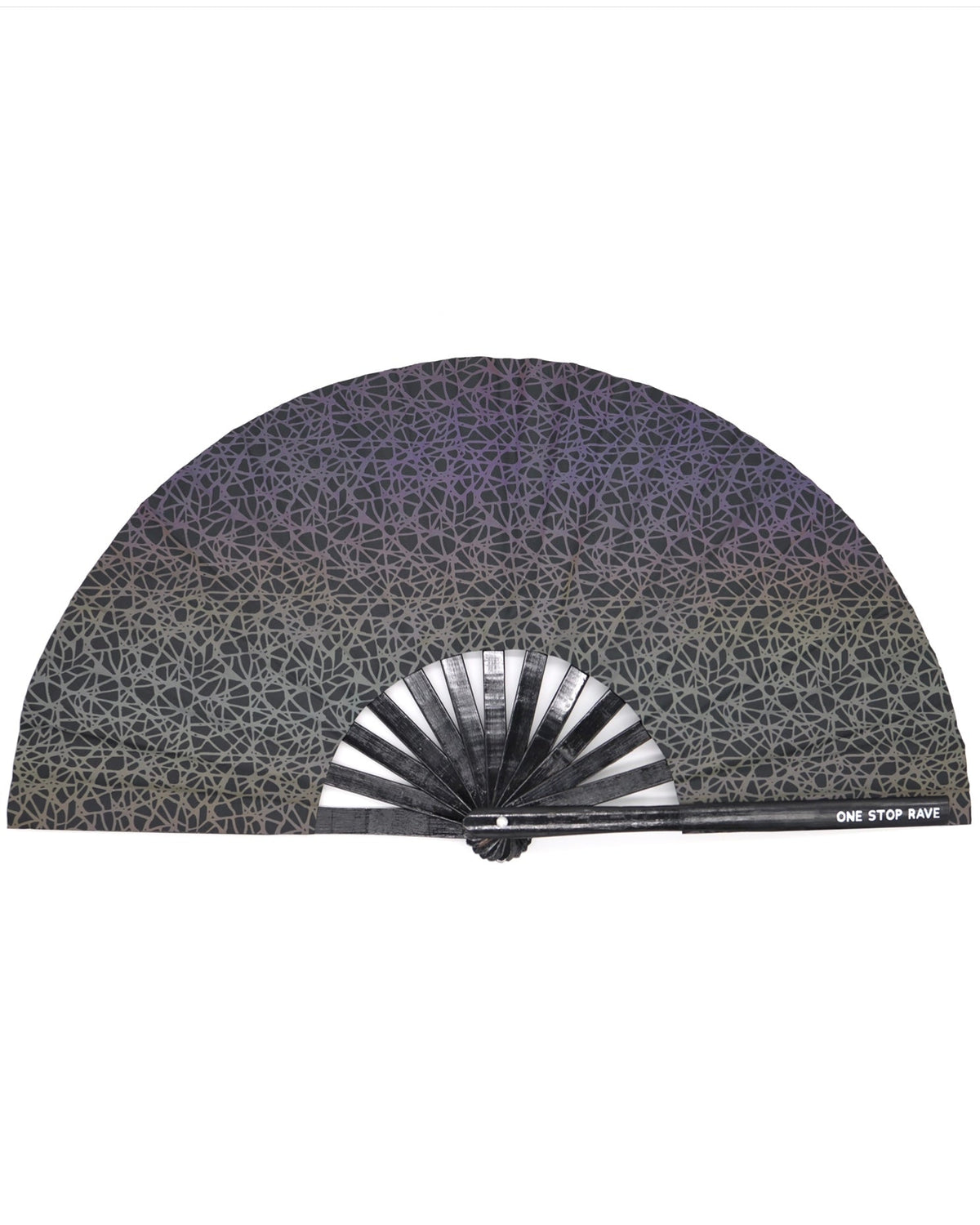 String Theory Reflective Hand Fan | Rave Hand Fan - Rave Accessories