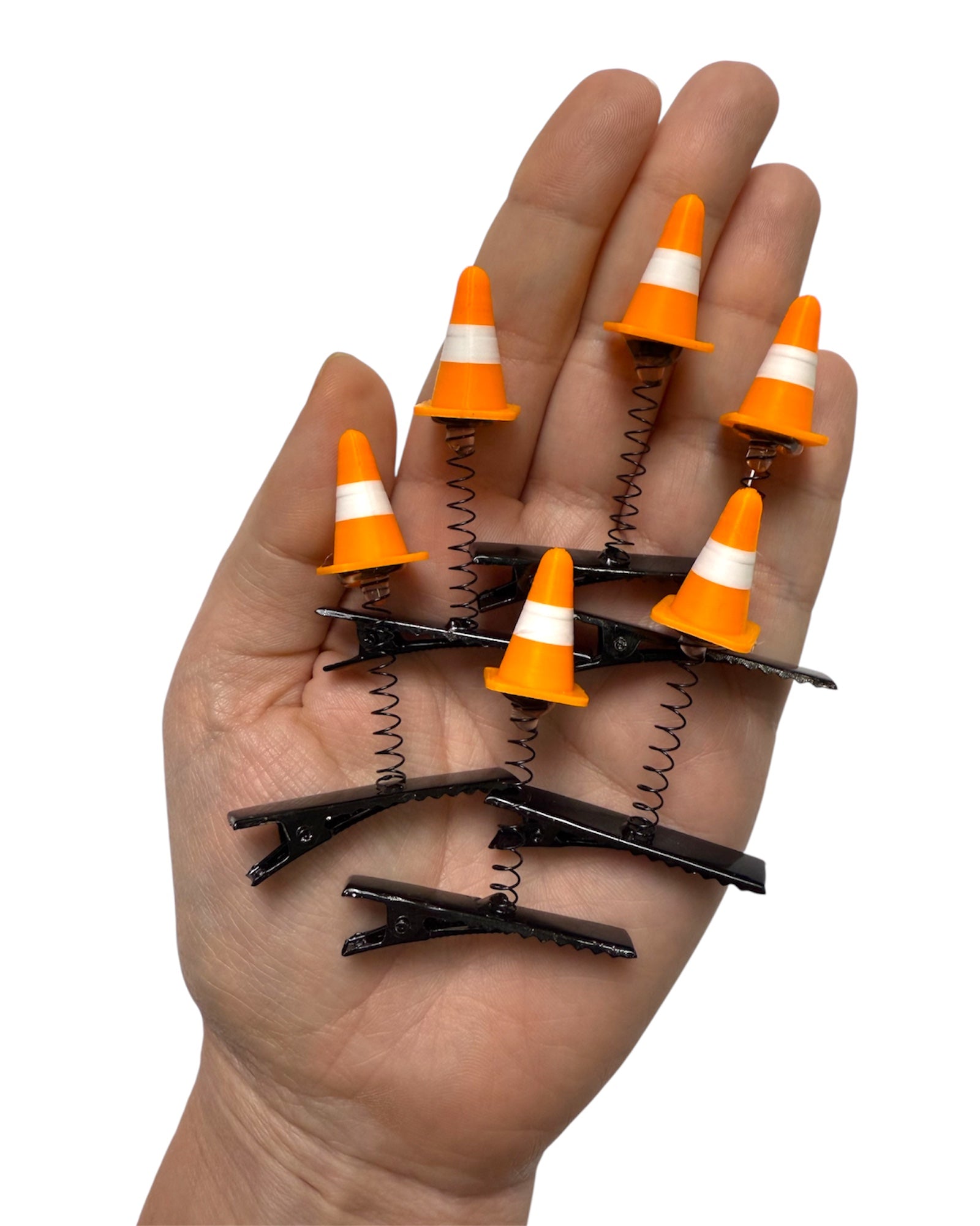 Traffic Cone Sprout Clips 6-PC Set | Rave Trinkets | Sprouts For Raves