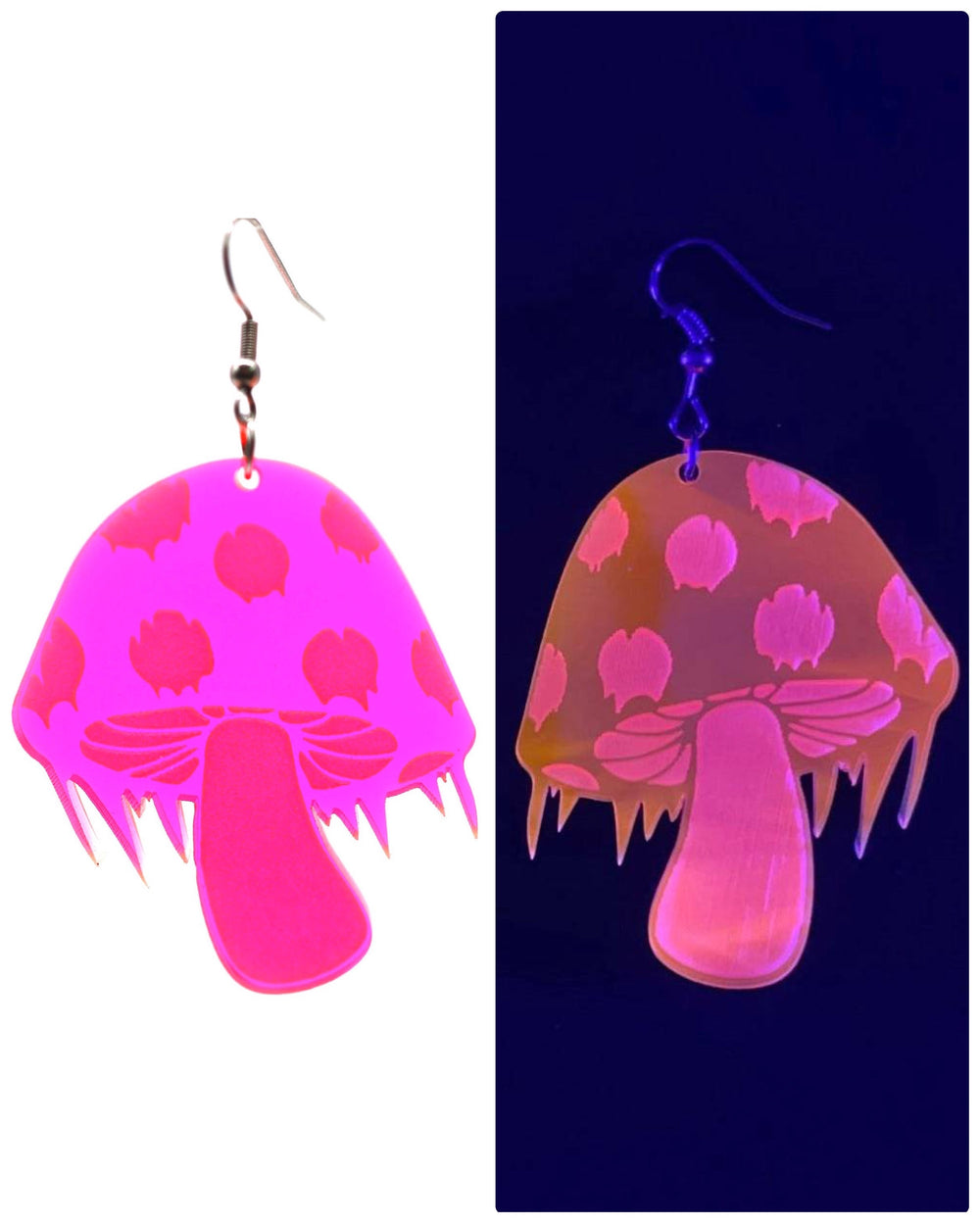 Acrylic Rave Earrings | Rave Accessories | Handmade | One Stop Rave