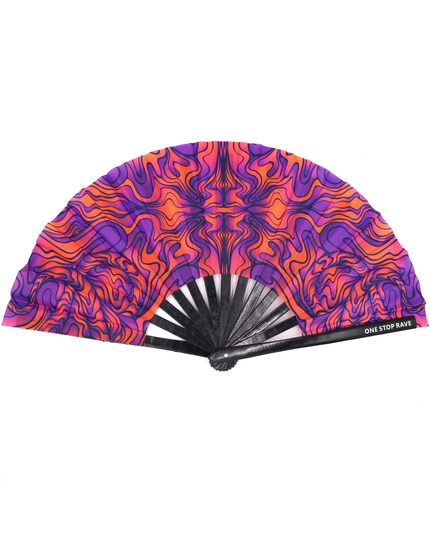 Amethyst Fire Hand Fan | Rave Hand Fan - Festival Hand Fan