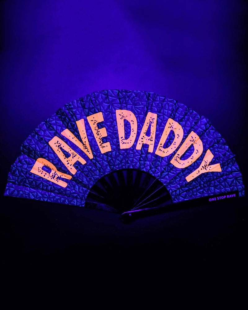 Rave Daddy Hand Fan | Festival Hand Fan - Mini Rave Fan - Large Rave Fan